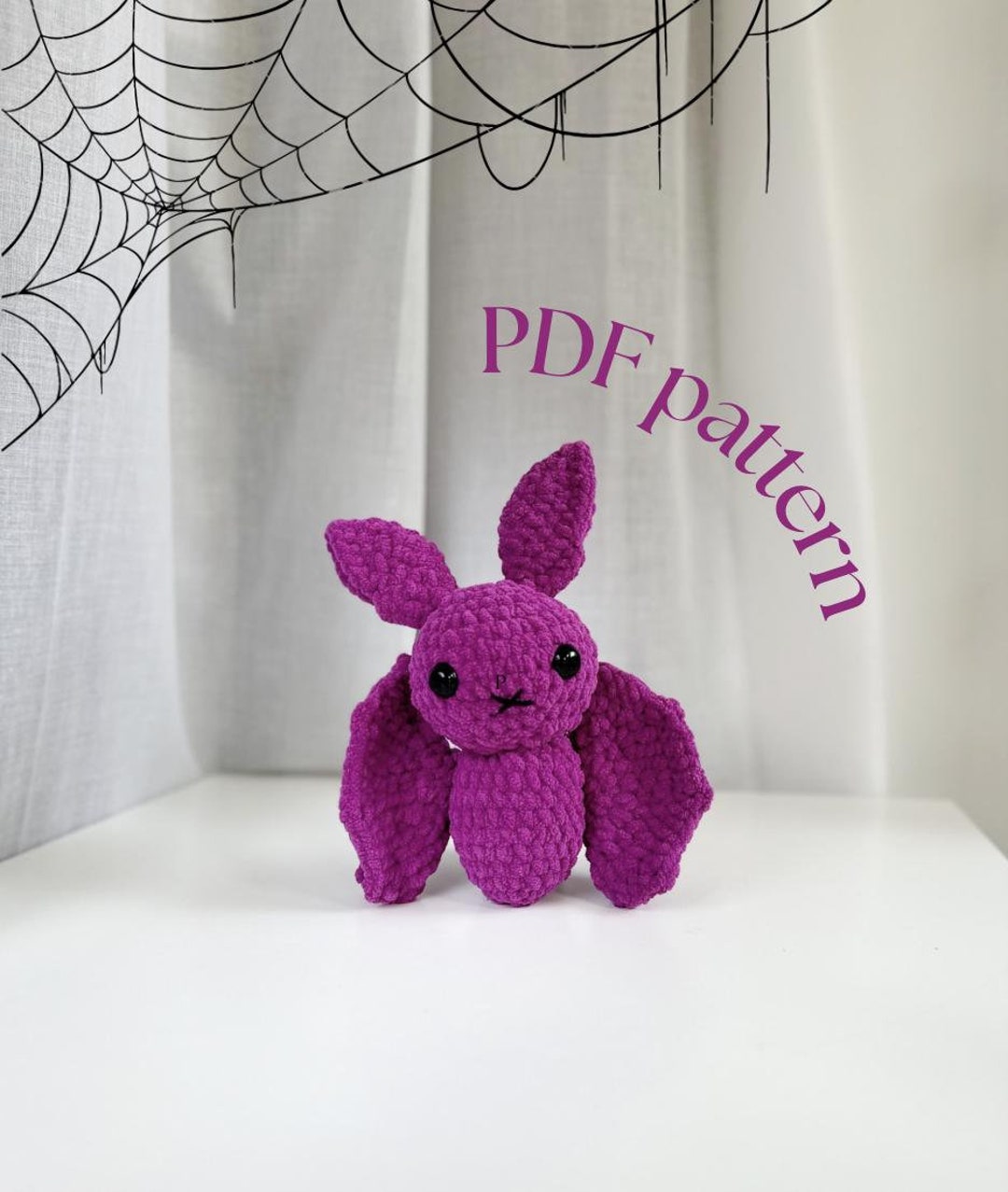 Bat Crochet Pattern - Amigurumi Chunky Bat Pattern - Super Bulky Yarn ...