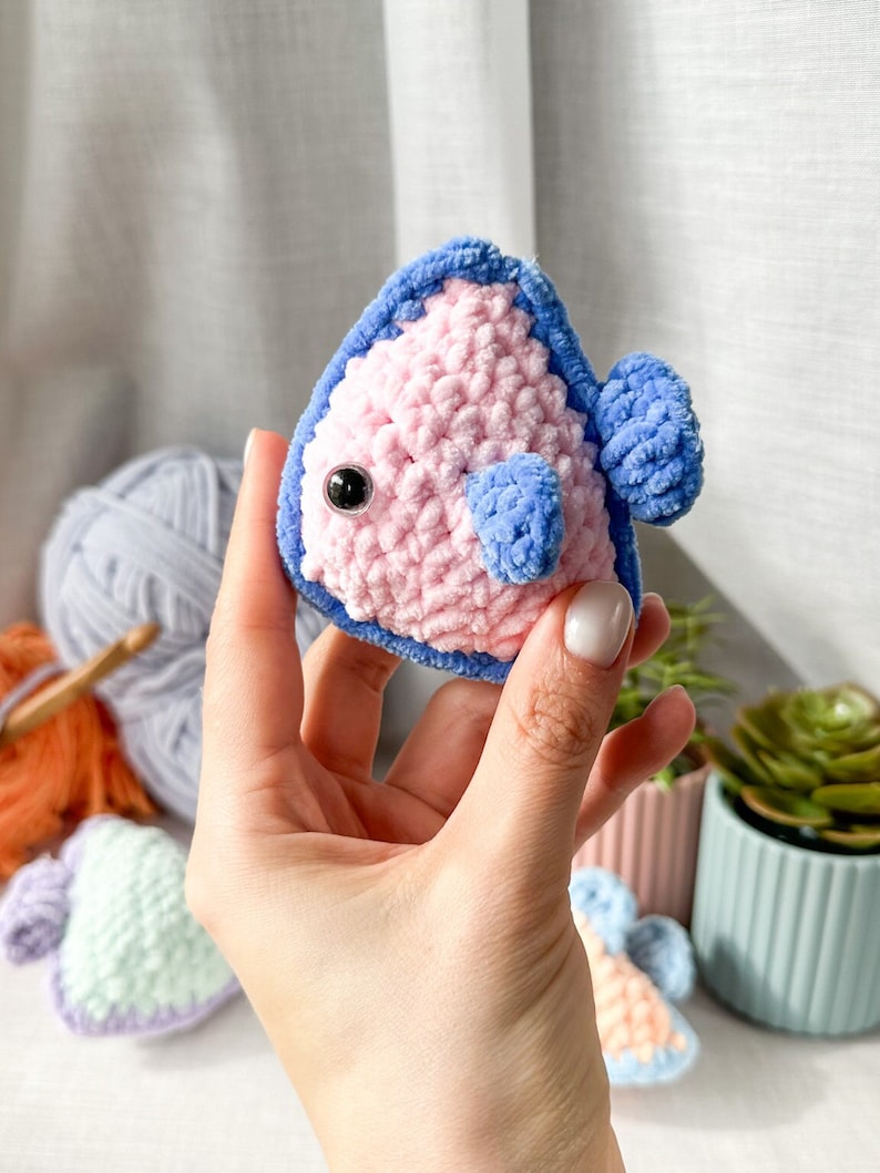Colorful Fish Crackers Crochet Pattern Easy Crochet Fish Pattern ...