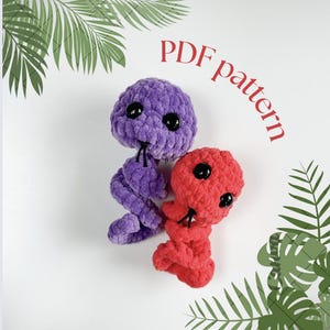 Crochet PATTERN Snake Keychain, No Sew, Amigurumi Tutorial PDF in ...