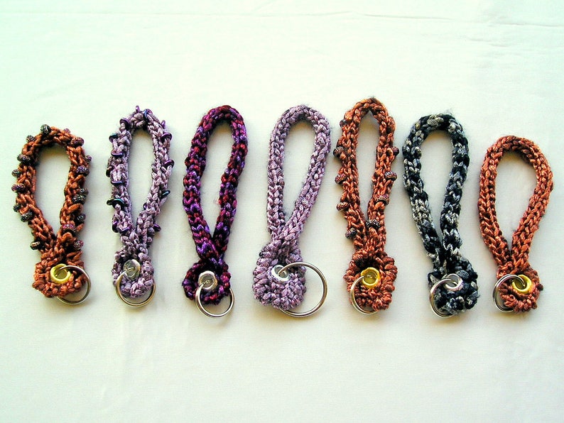 Personalize Keys ~ Bracelet Keychain ~ Beaded Knitting PDF Knitting ...