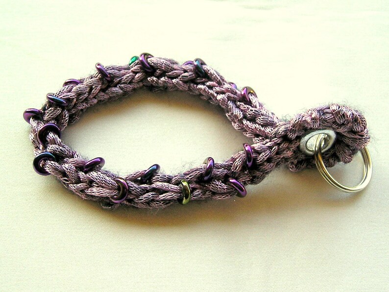 Personalize Keys ~ Bracelet Keychain ~ Beaded Knitting PDF Knitting ...