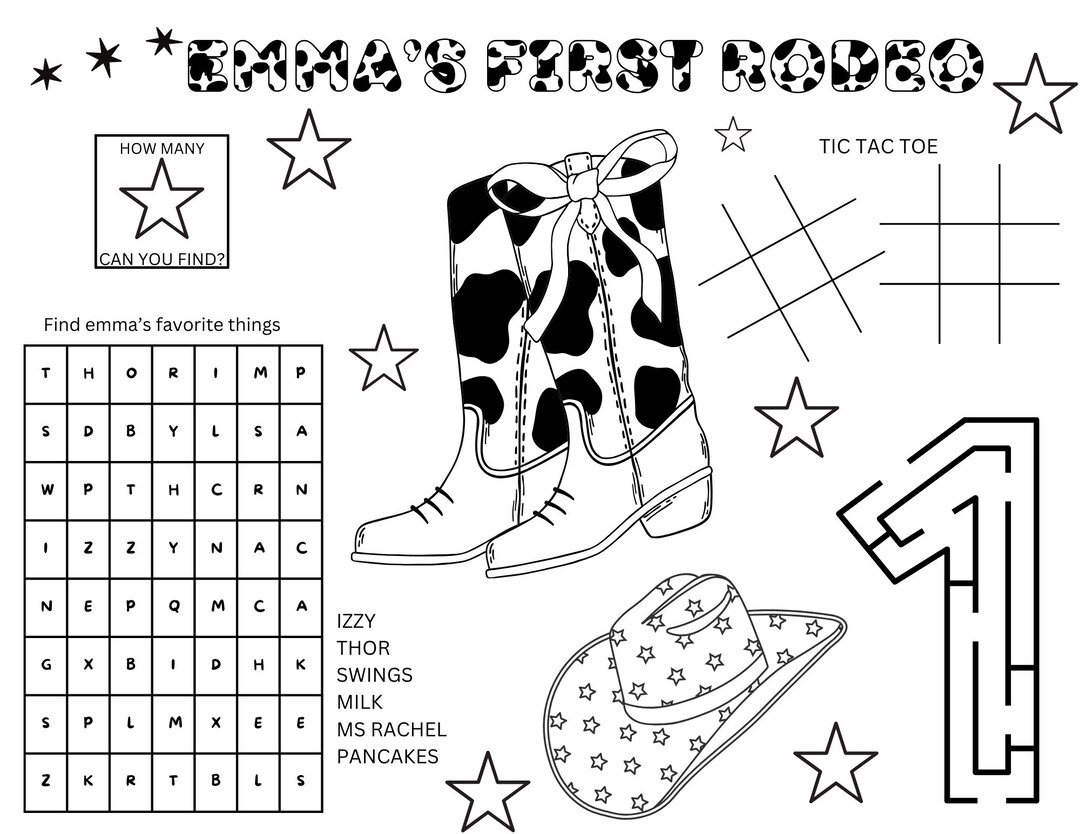Birthday Activity Printable, Coloring Sheet - Etsy