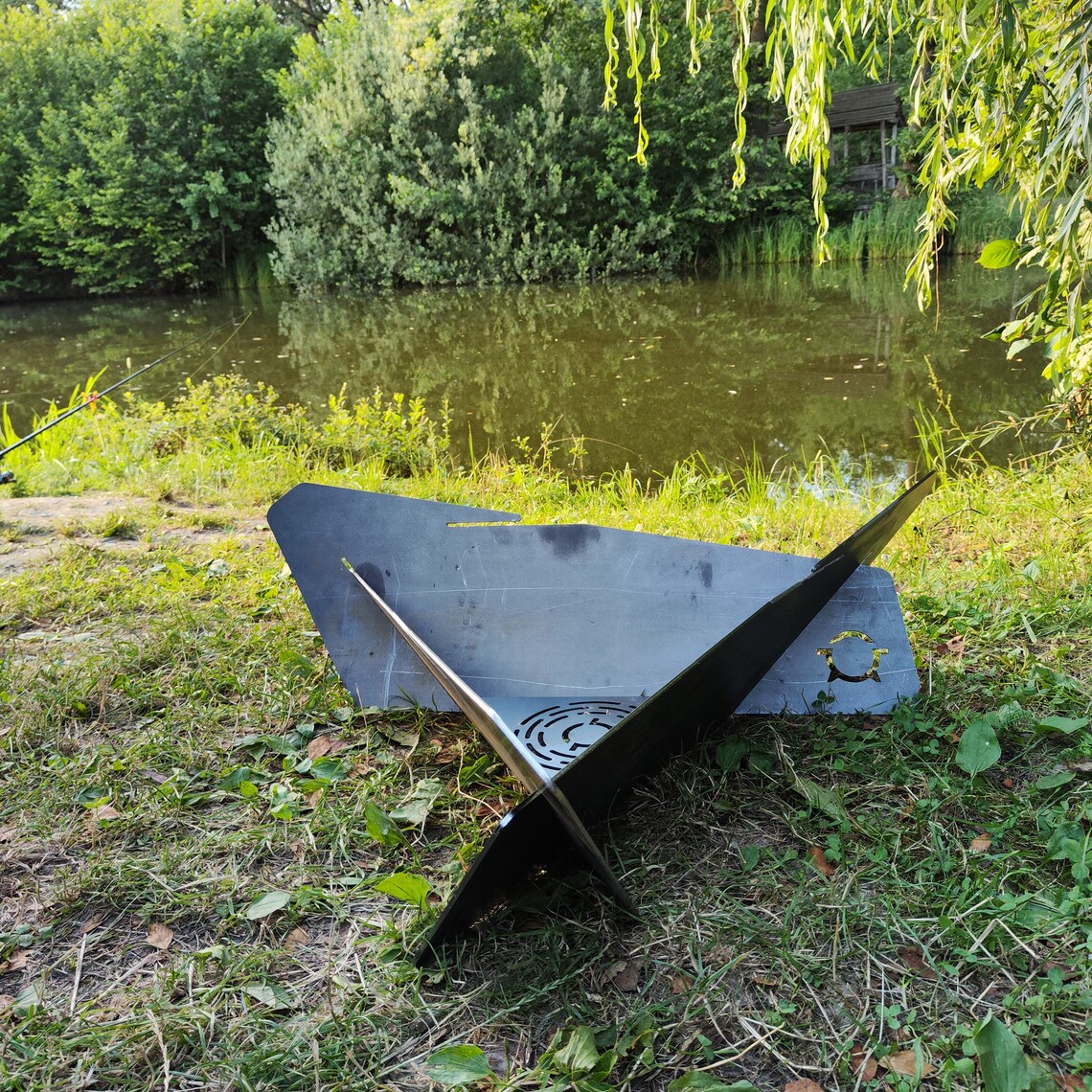 Portable Fire Pit Bowl Trapezoid Shape Fire Pit Camping Fire Pit - Etsy