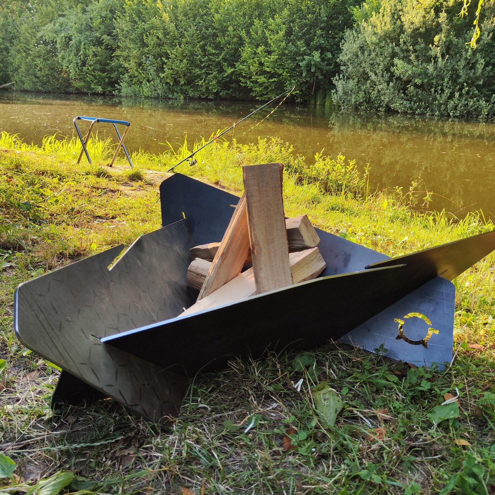 Portable Fire Pit Bowl Trapezoid Shape Fire Pit Camping Fire Pit - Etsy