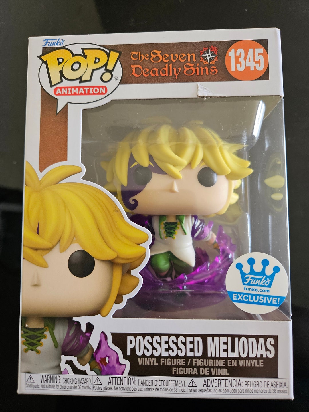Pop Animation: the Seven Deadly Sins Meliodas PX Vinyl Figure possessed ...