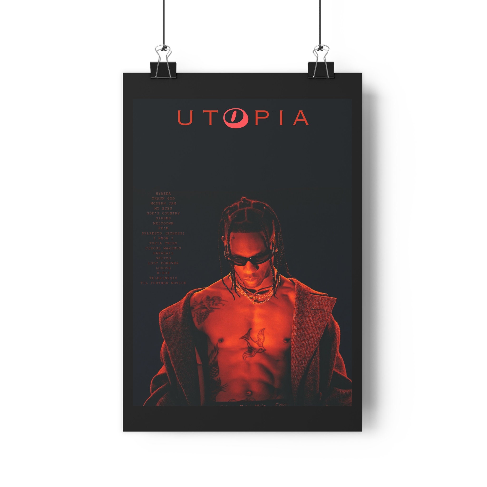 Travis Scott Utopia Modern Poster - Etsy