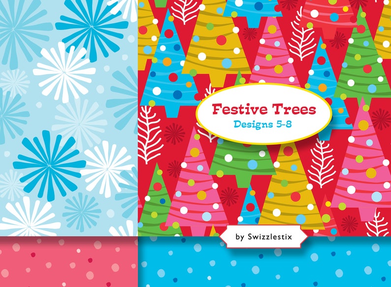 Christmas Digital Paper, Holiday Scrapbook Paper, Holiday Digital Paper ...