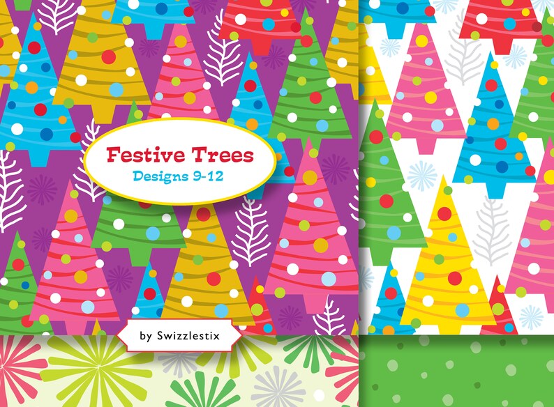 Christmas Digital Paper, Holiday Scrapbook Paper, Holiday Digital Paper ...
