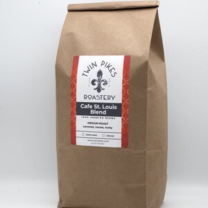 Cafe St. Louis Coffee Blend, Bulk 5lb, Whole Coffee Beans, Medium Roast ...