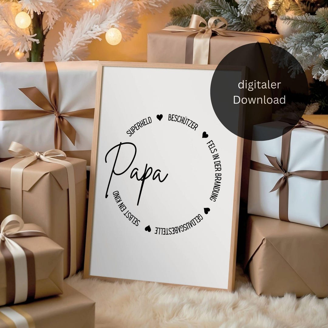 Poster papa, Papa Poster, Christmas Gift for Papa, Gift for Papa, Gift ...