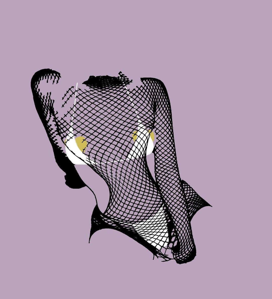 IN FISHNET Print - Etsy