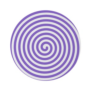 Purple Spiral Round Rug - Etsy
