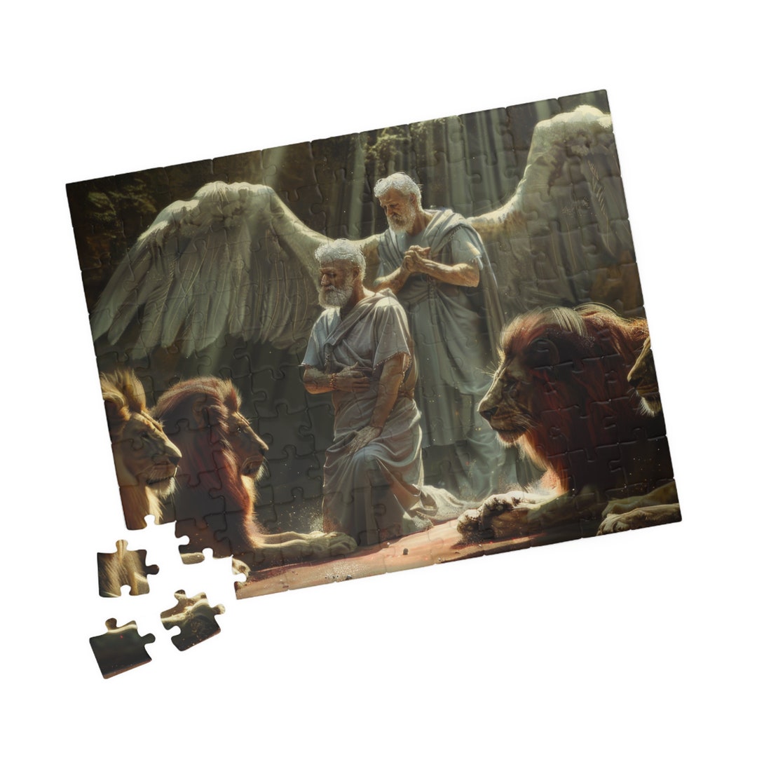 Daniel in Lions Den Christian Bible Jigsaw Puzzle 110, 252, 520, 1014 ...