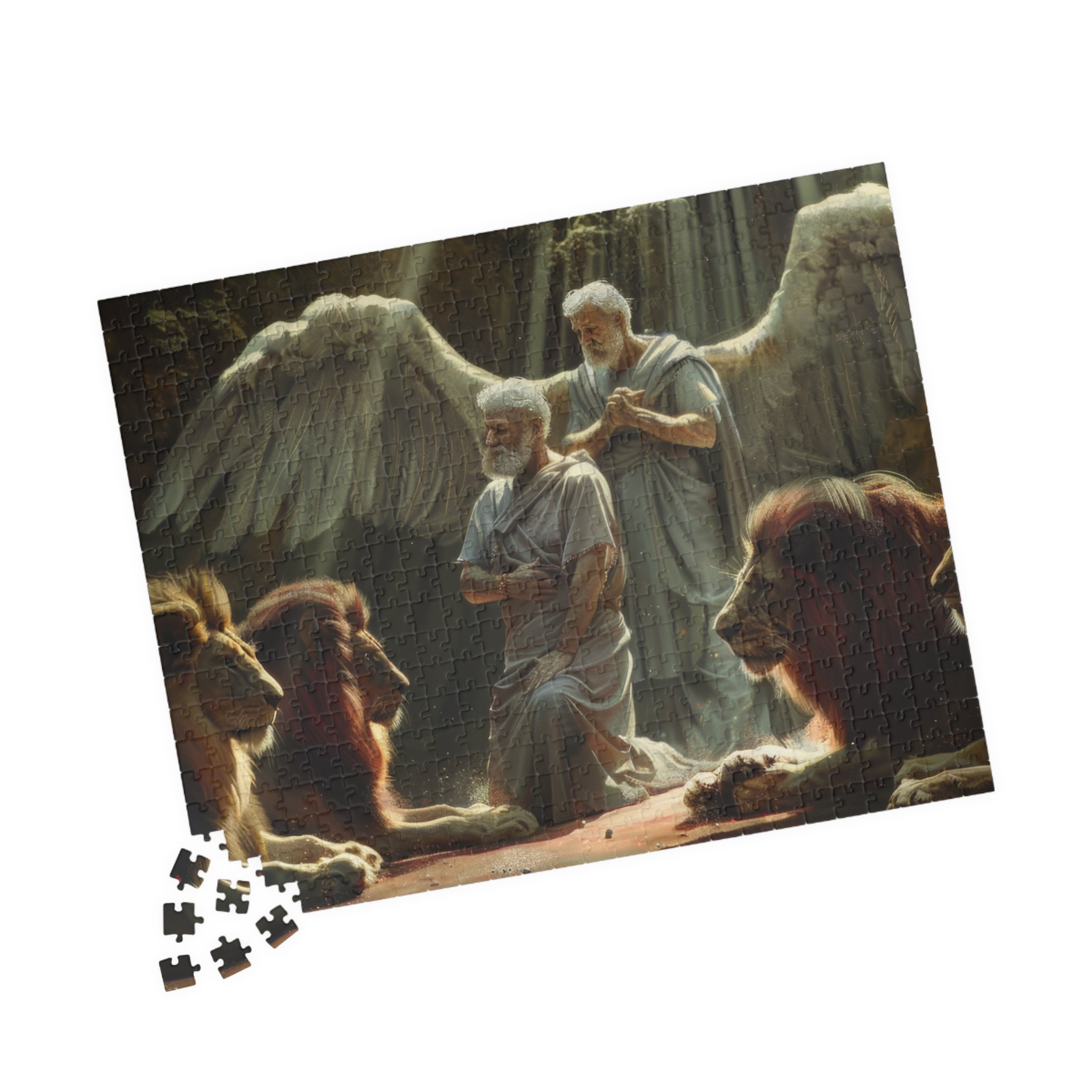 Daniel in Lions Den Christian Bible Jigsaw Puzzle 110, 252, 520, 1014 ...