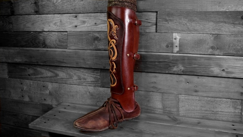 Leather Greaves Pattern / Leather Armor / Digital Download - SCA / Larp ...