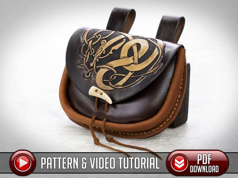 Leather Viking Belt Pouch Pattern / Digital Download / Viking - Etsy