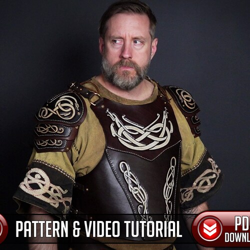 Leg Armor Pattern Leather Armor Viking Knotwork - Etsy