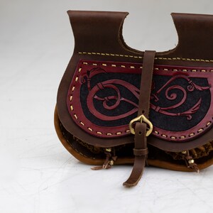 Leather Medieval Pouch Pattern / Included / Kidney Pouch / Knotwork ...