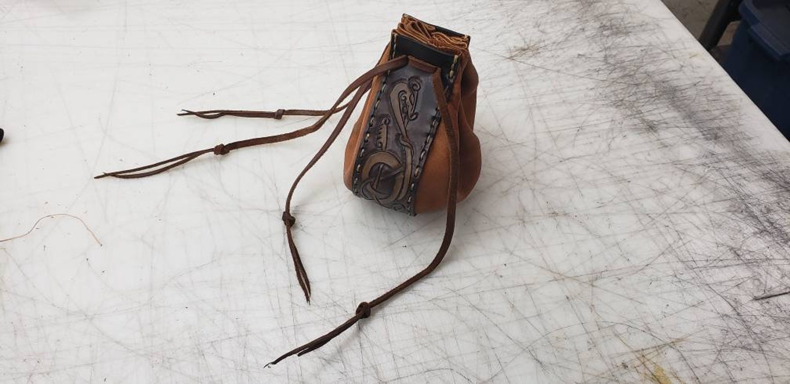 Leather Drawstring Pouch Pattern / Dice Pouch Pattern / Dice | Etsy