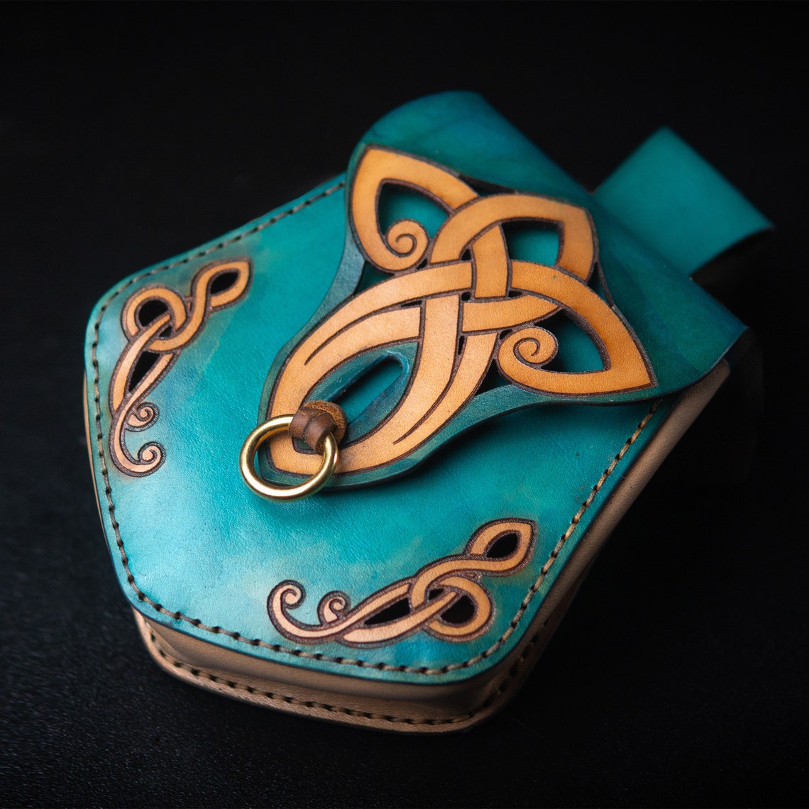 Fantasy Leather Pouch Pattern 2 - Viking / Celtic Knotwork - PDF SVG ...