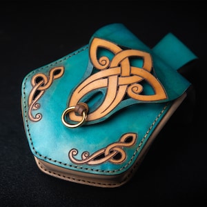 Fantasy Leather Pouch Pattern 2 - Viking / Celtic Knotwork - PDF SVG ...