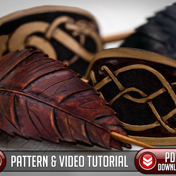 Leather Barrette - Etsy