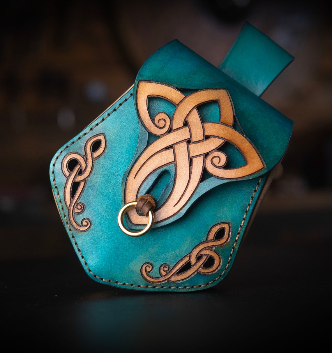 Fantasy Leather Pouch Pattern 2 - Viking / Celtic Knotwork - PDF SVG ...