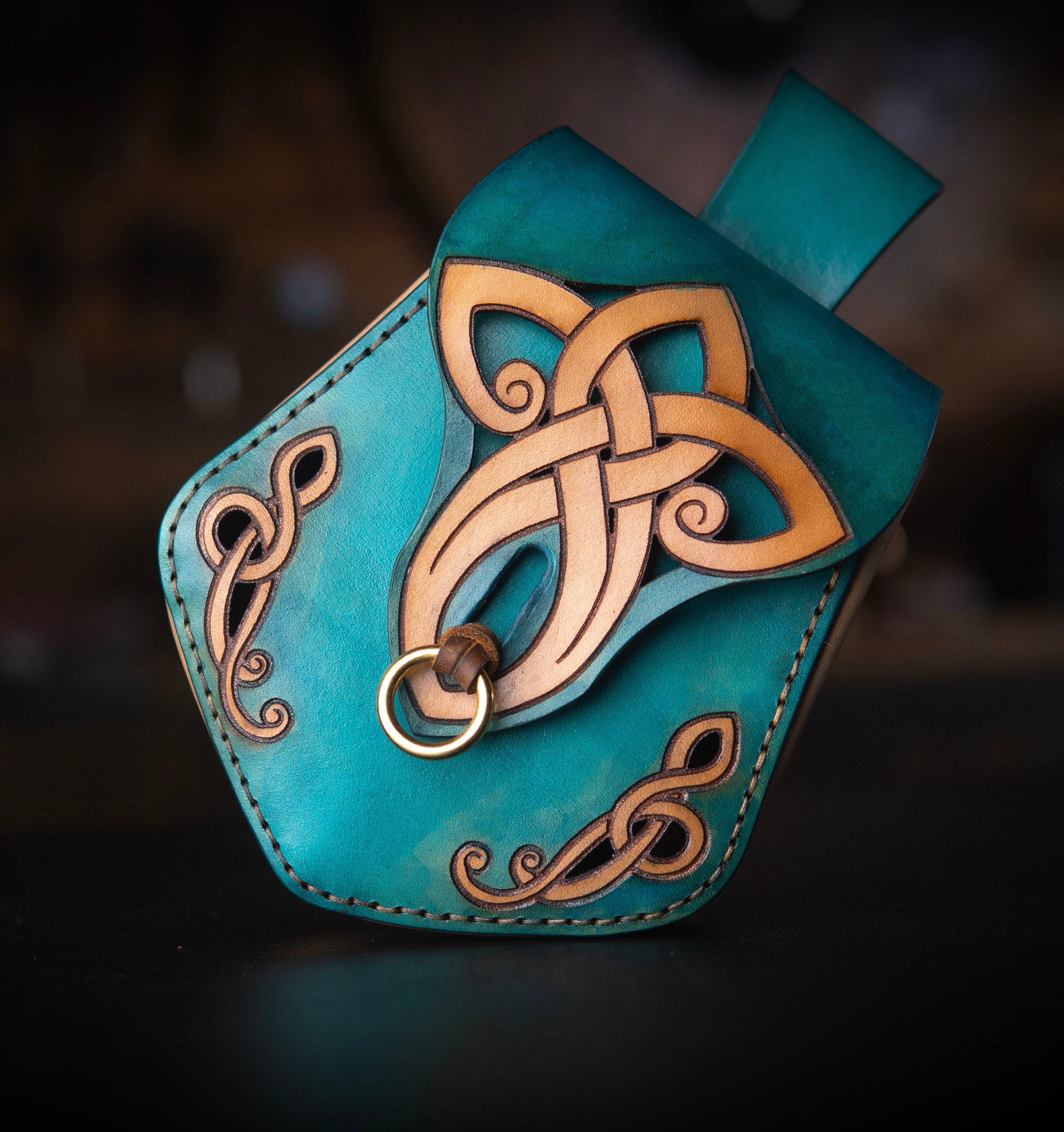 Fantasy Leather Pouch Pattern 2 - Viking / Celtic Knotwork - PDF SVG ...