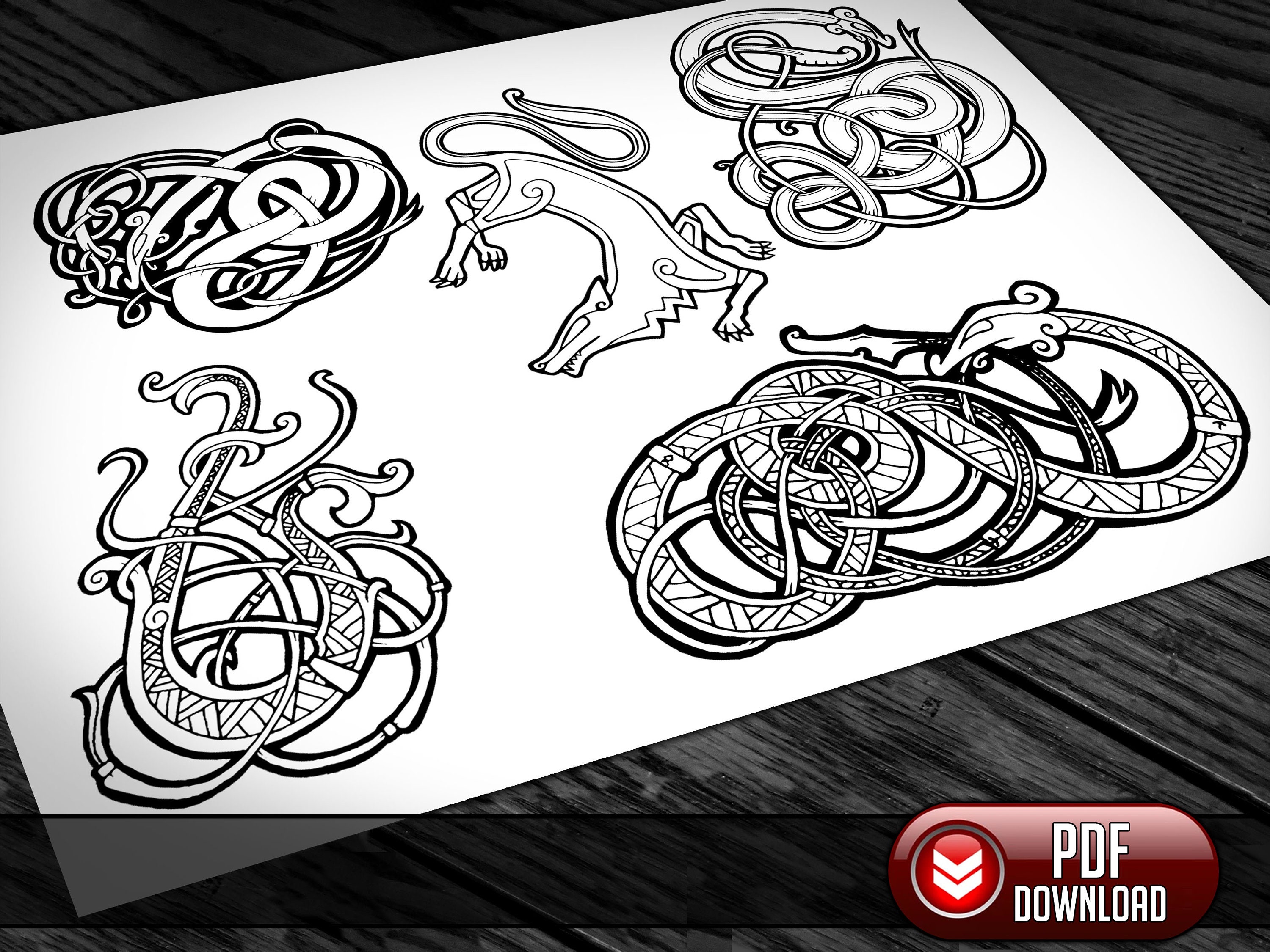 Viking Serpent Tattoo