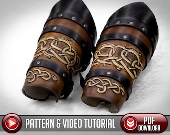 Leather Elbow Armor Pattern / Viking Artwork / Digital Download SCA ...