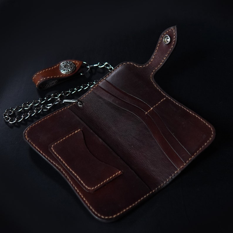 Biker Wallet Pattern - Long Wallet Pattern - Viking Odin God Mask ...
