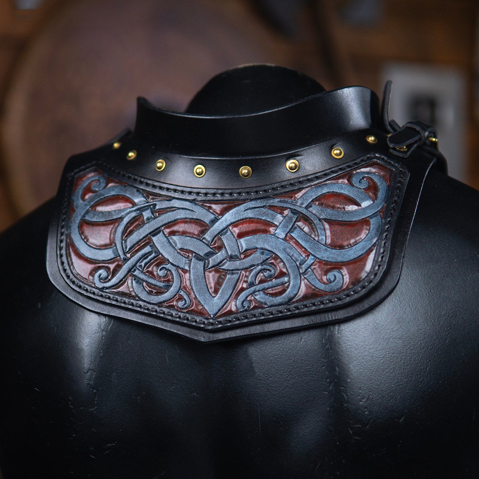 Gorget Armor Pattern / Neck Armor Viking Art Leather Armor PDF SVG ...