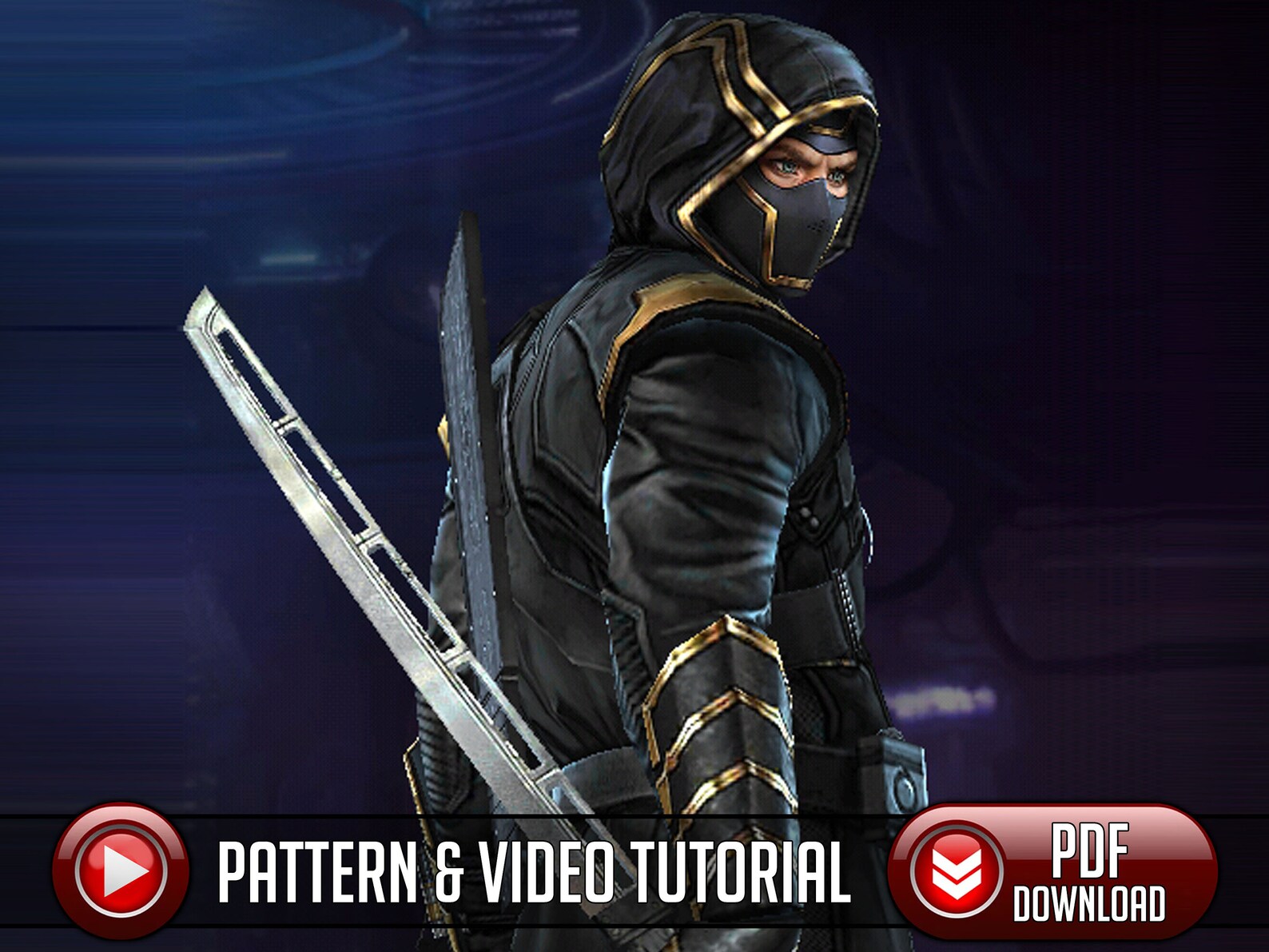 Leather Ronin Costume Pattern Pack / Leather Hawkeye Costume Pattern ...