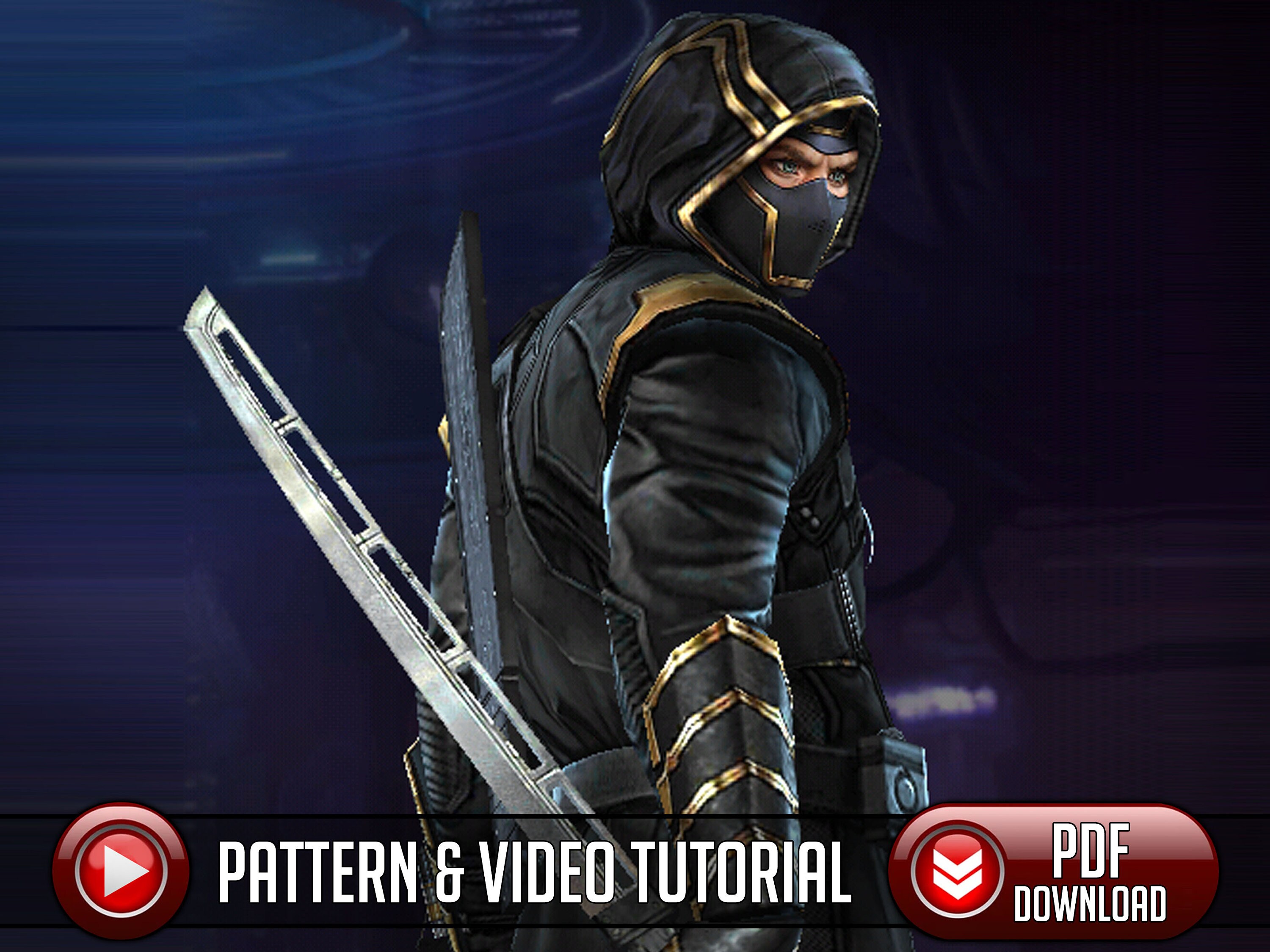 Leather Ronin Costume Pattern Pack / Leather Hawkeye Costume Pattern ...