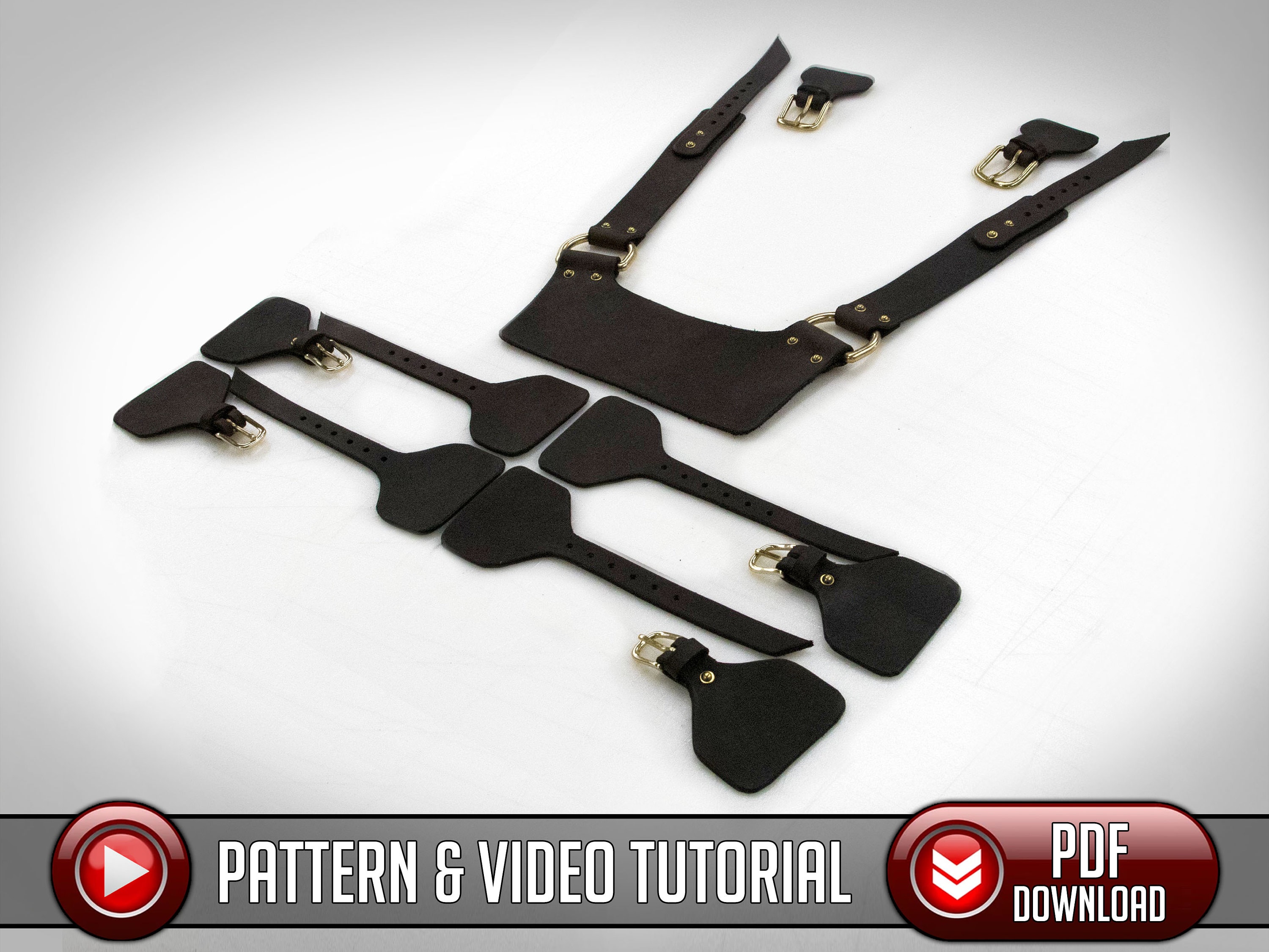 Leather Lamellar Strapping Pattern / Digital Download - PDF - SVG LASER ...