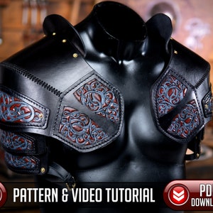 Shoulder Armor Pattern / Pauldron Pattern Viking Art Leather Armor PDF SVG LASER - Etsy
