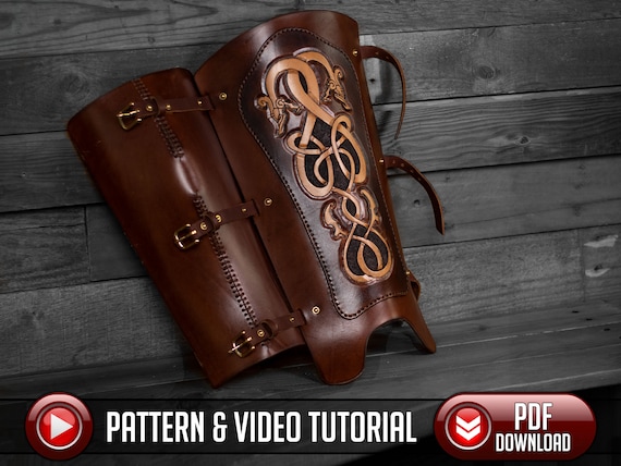 Leather Greaves Pattern / Leather Armor / Digital Download - Etsy