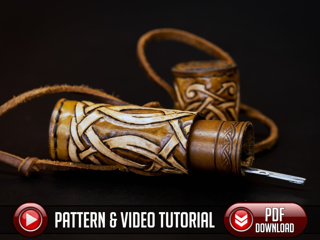 Needle Case Pattern - Viking Knotwork - Medieval - PDF - SVG LASER - Etsy