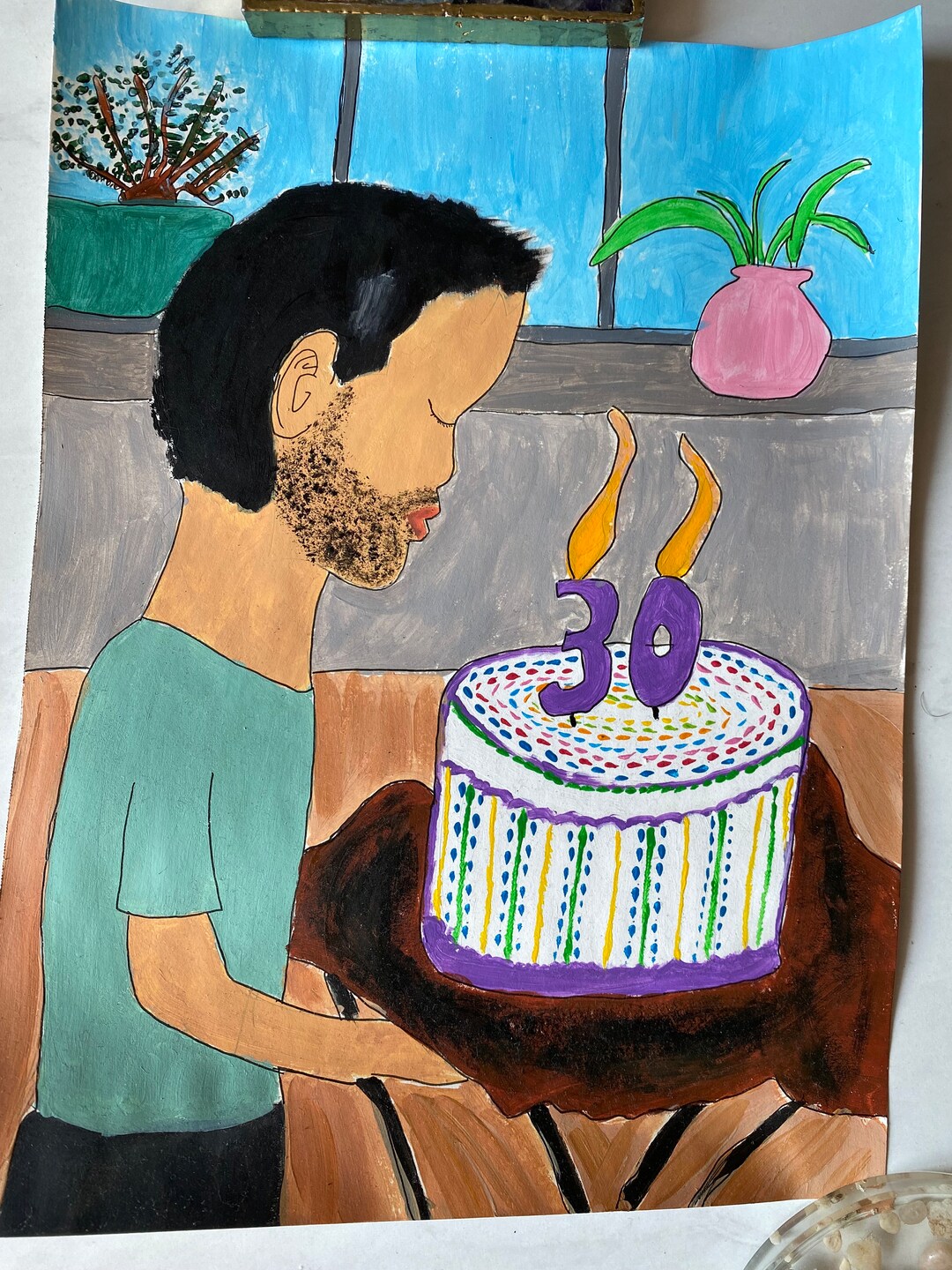 Custom Hand Drawn, Hand Painted Cartoon Caricature for Birthdays, Fun ...