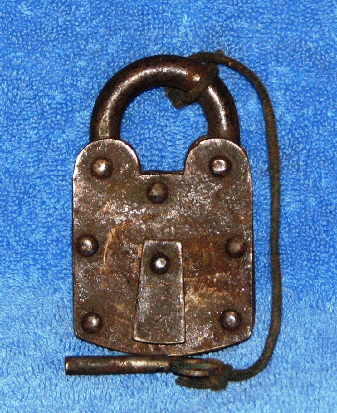 Rare Antique Padlock Collectible Awan, Original Skeleton Key ...