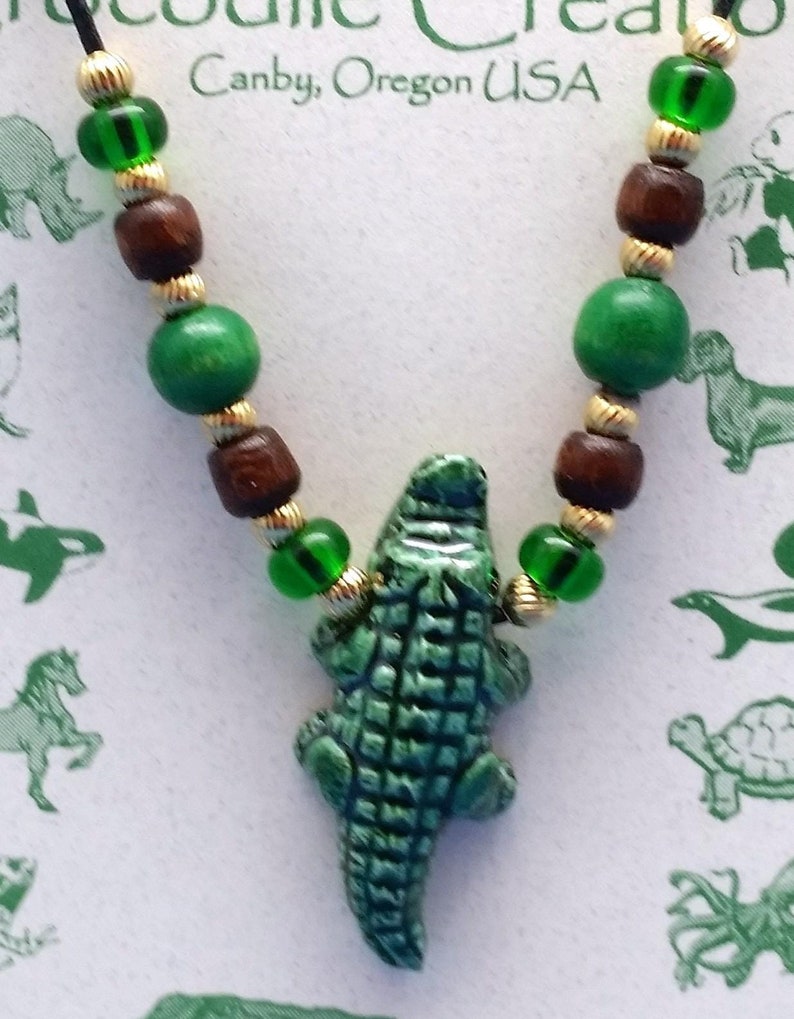 ALLIGATOR CROCODILE Reptile Necklace BOGO 2 Supports Animal Welfare - Etsy