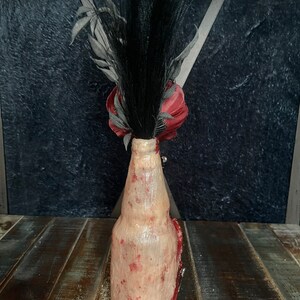 Scary Horror Mouth and Teeth Bud Vase With Gothic Flowers Dark Art ...