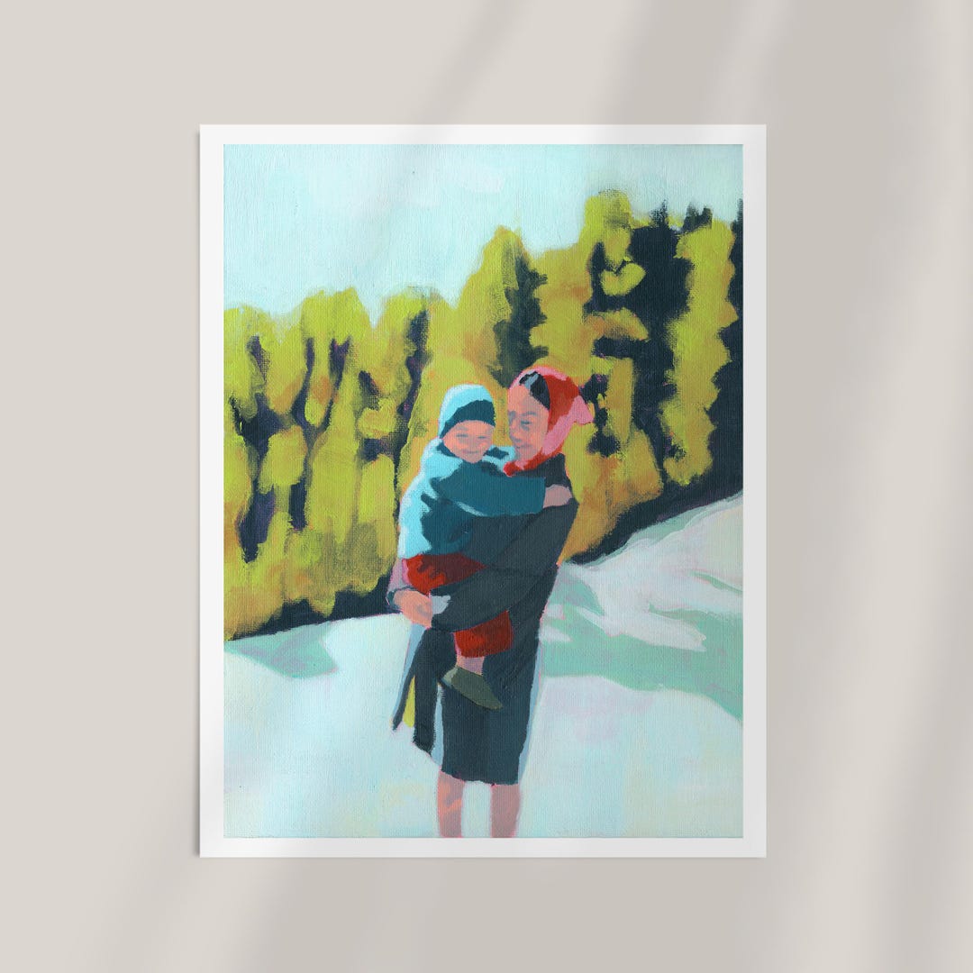 Motherhood - A Signed Art Print of an Original Painting Reproduction ...