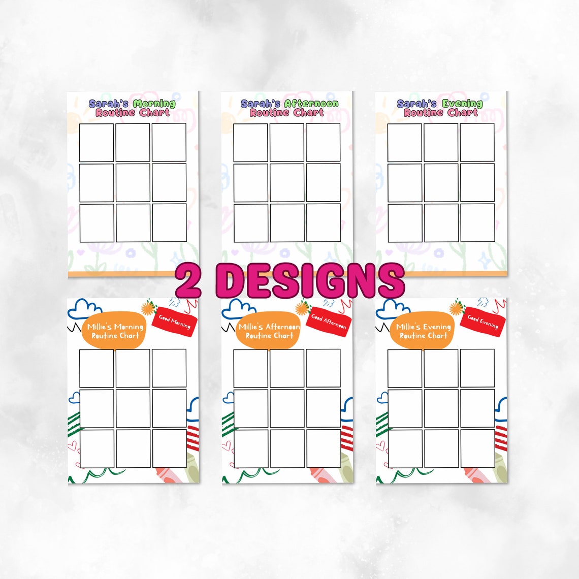 Morning and Bedtime Routine Chart | Printable Routines | Editable ...