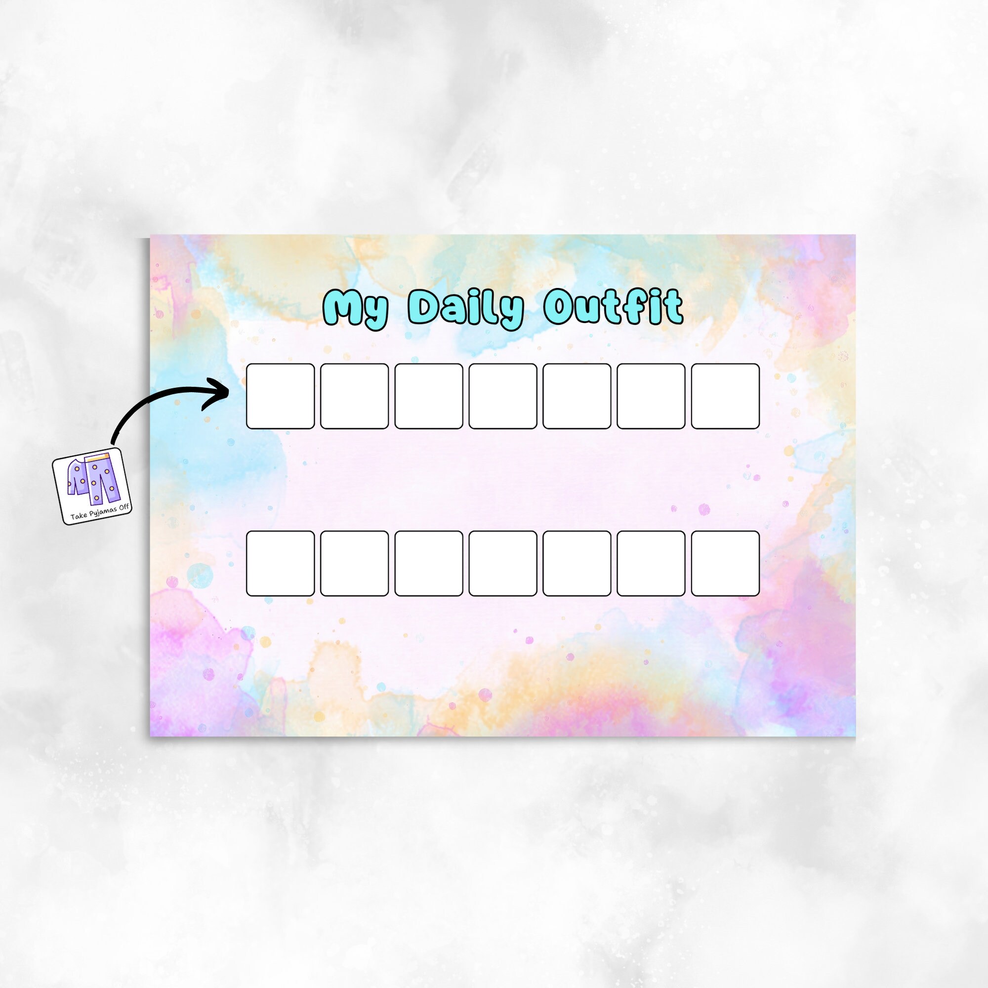 Getting Dressed Visual Chart | Autism Aid | My Daily Outfit Chart ...