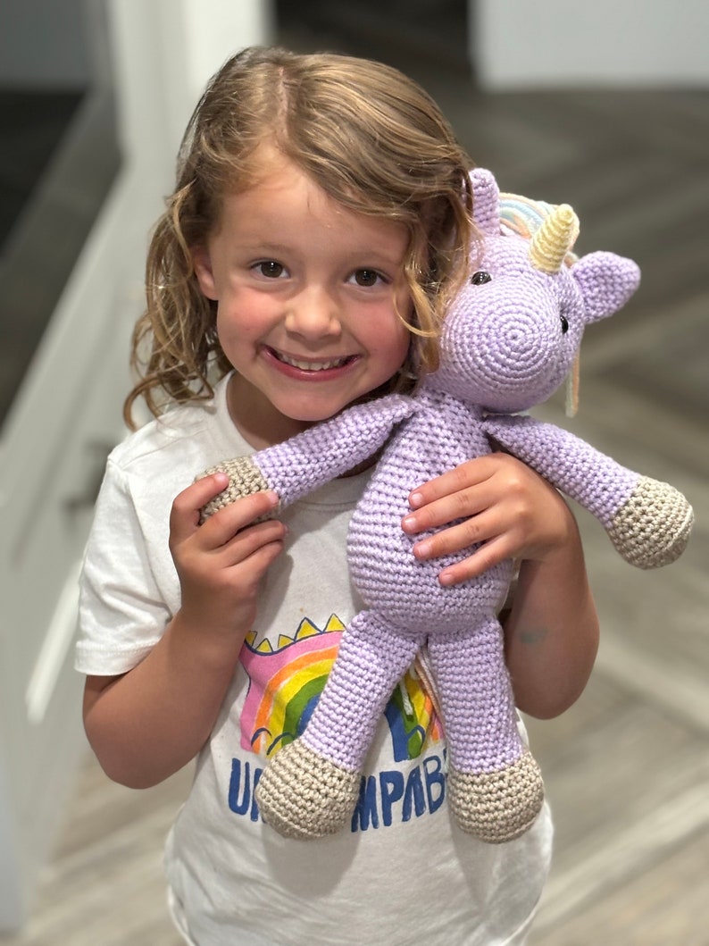 Unicorn CUSTOM Crocheted in Colors of Your Choice - Etsy