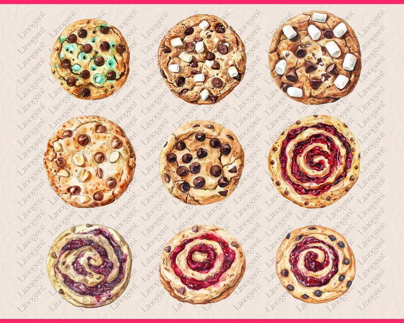 77 PNG Chocolate Chip Cookie Clipart, Tasty Chip Cookie With Mint ...