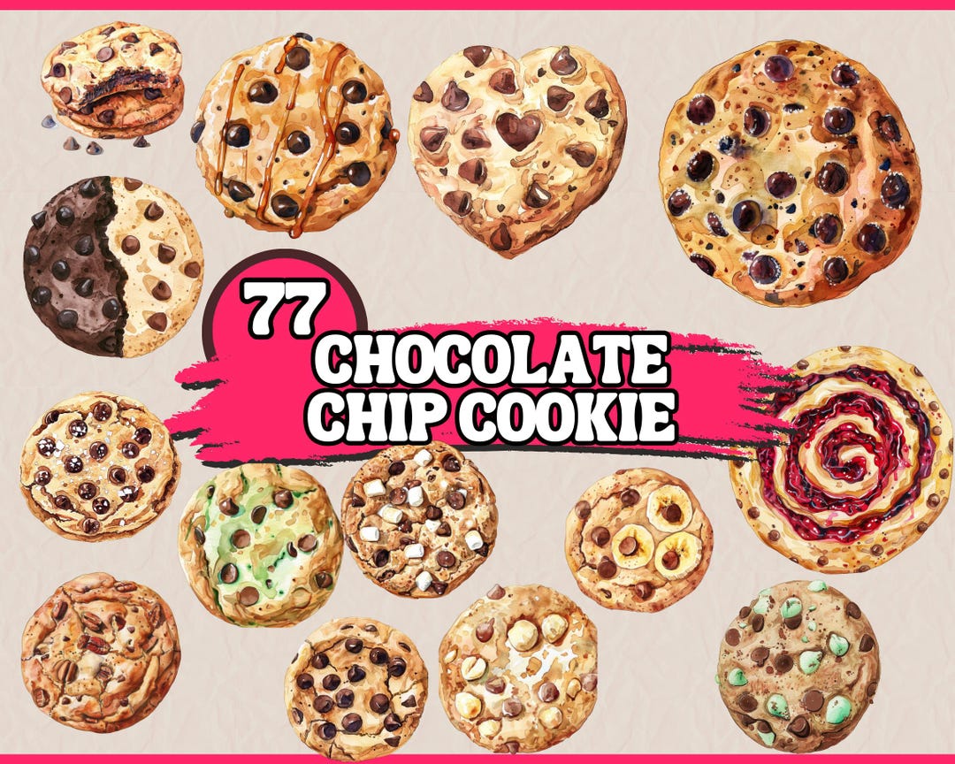 77 PNG Chocolate Chip Cookie Clipart, Tasty Chip Cookie With Mint ...