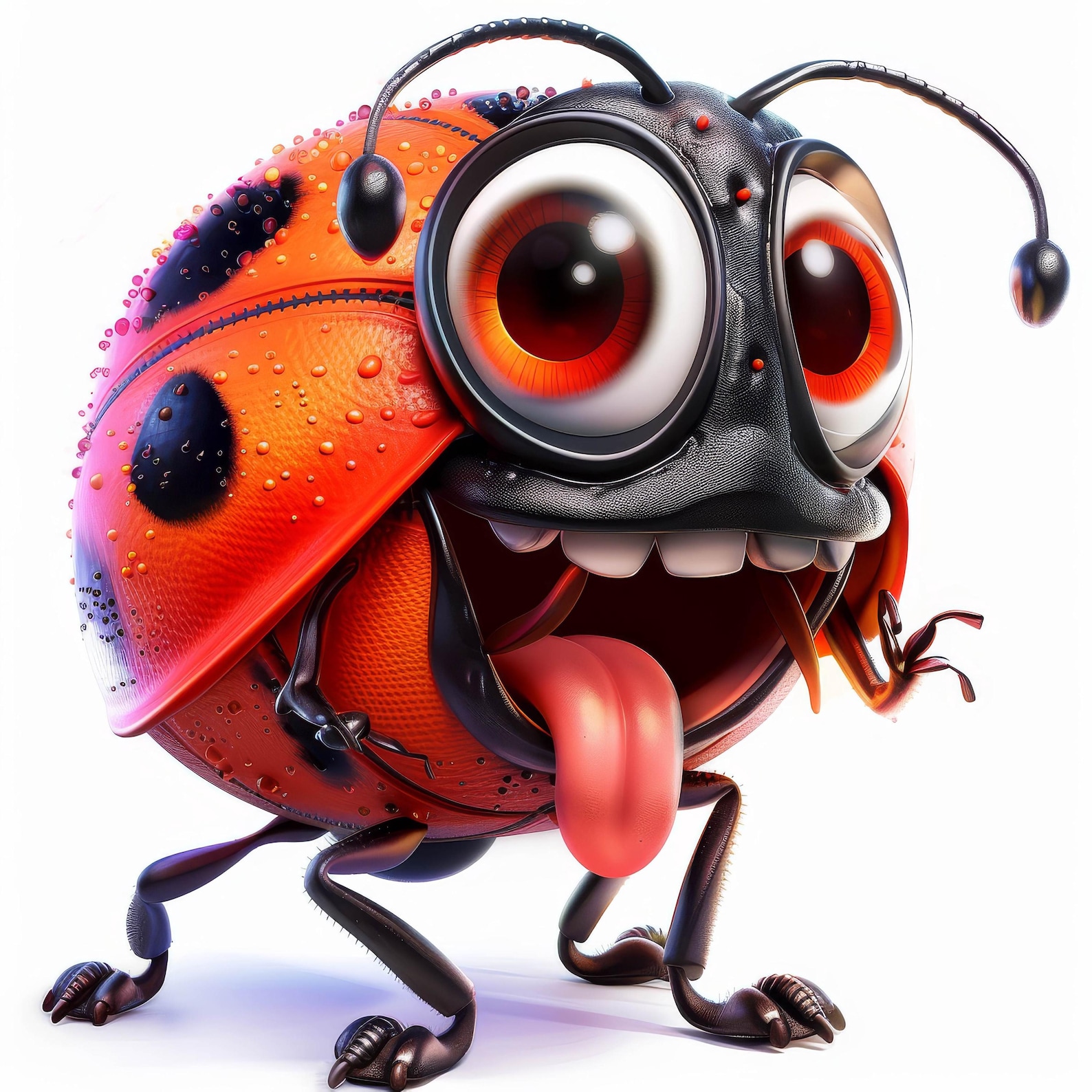 18 Funny Ladybug Clip Art | Printable Watercolor Illustrations | High ...