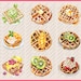 Watercolor Waffle Clipart Bundle, Food Clip Art Set, Bakery, Dessert ...